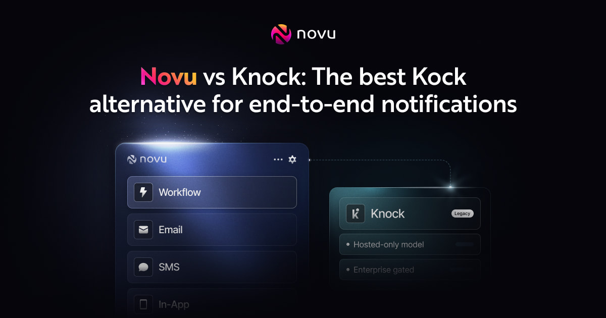 Novu vs Knock: The best Knock alternative for end-to-end notifications