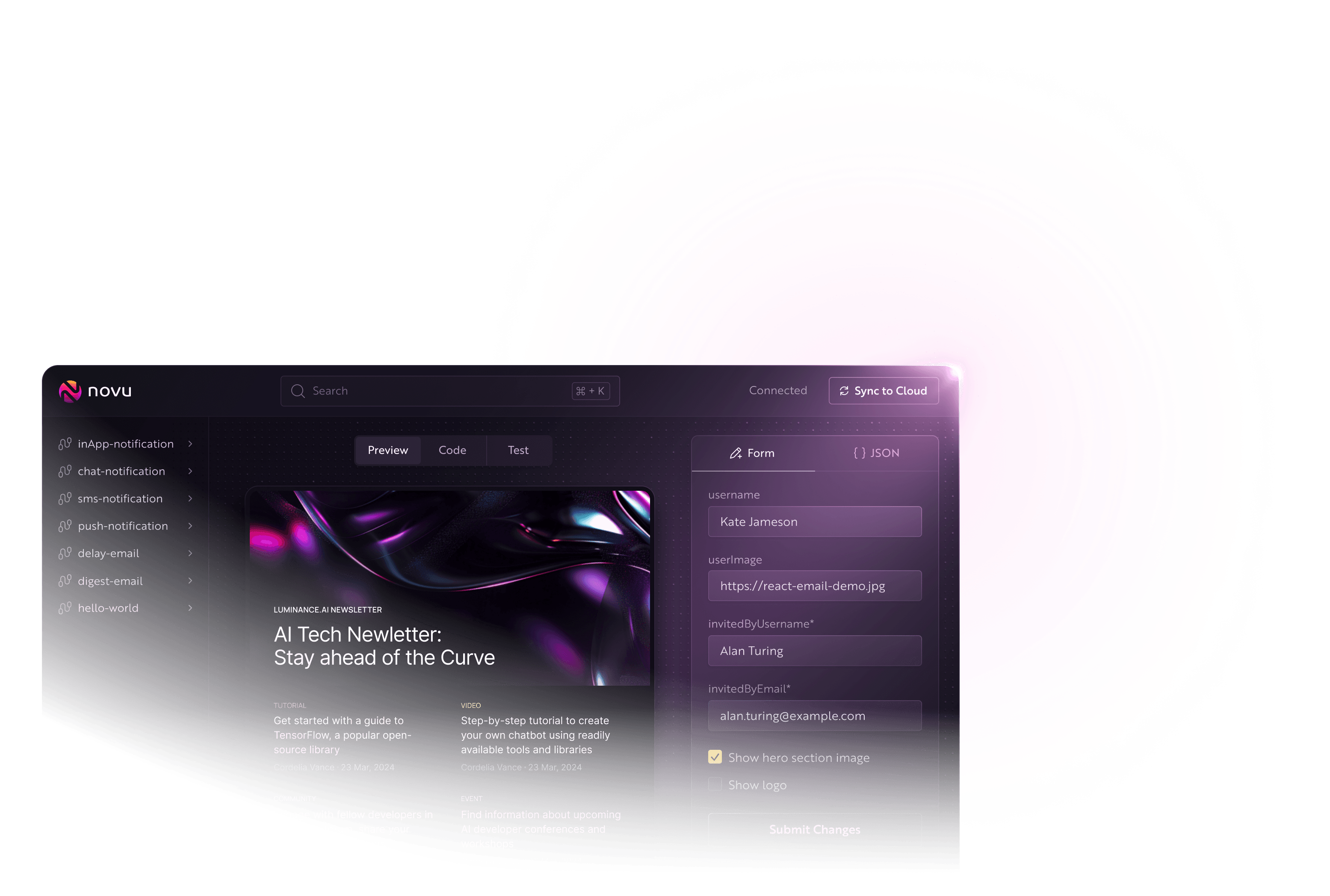 Novu - Open-source notifications infrastructure for devs and product teams