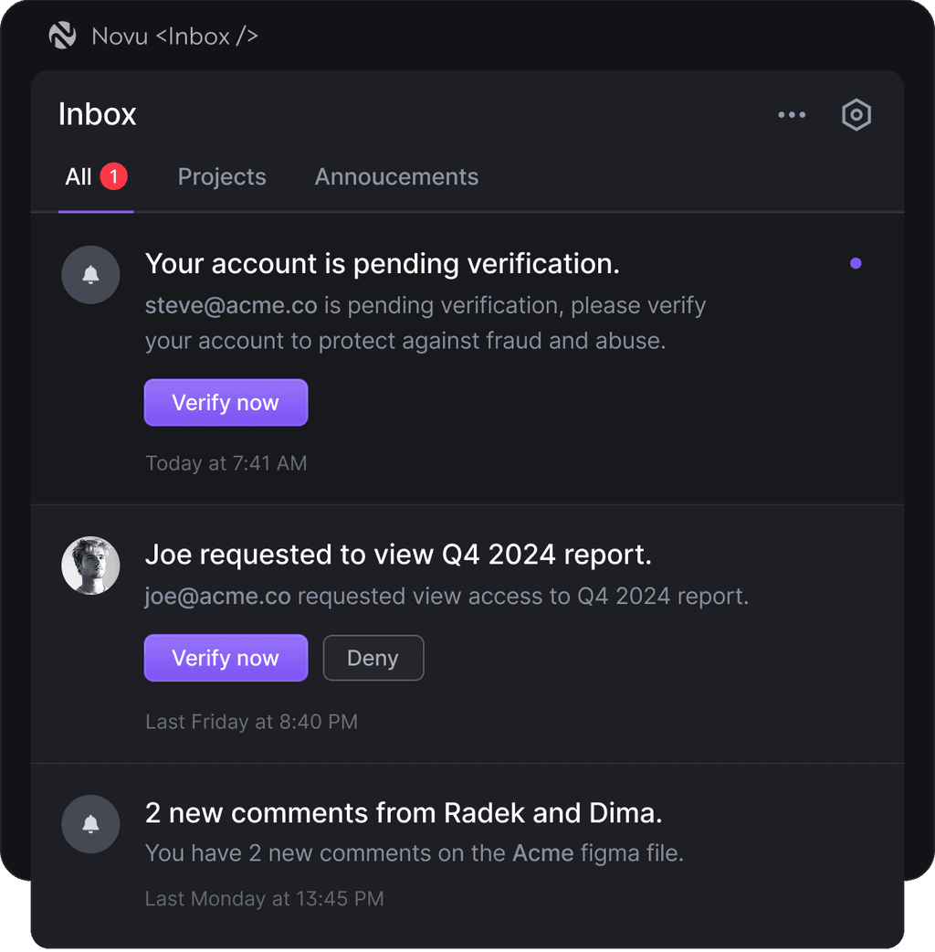 Novu - Open-source notifications infrastructure for devs and product teams